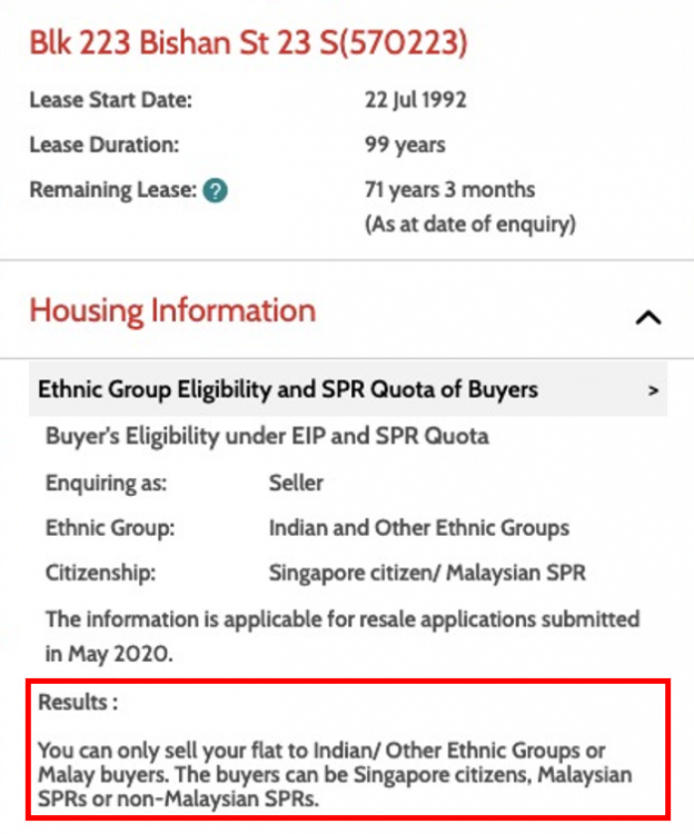 Success Story: HDB Sold In 6 Days Despite Ethnic Quota - Bluenest Blog